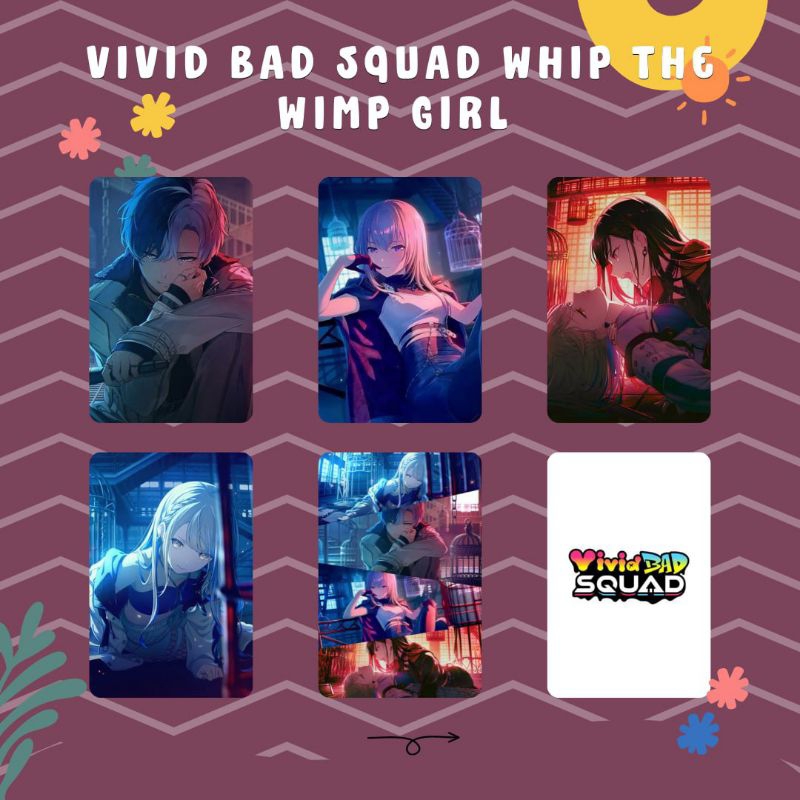 Photocard PROJECT SEKAI VIVID BAD SQUAD WHIP THE WIMP GIRL PRINT 2 ...
