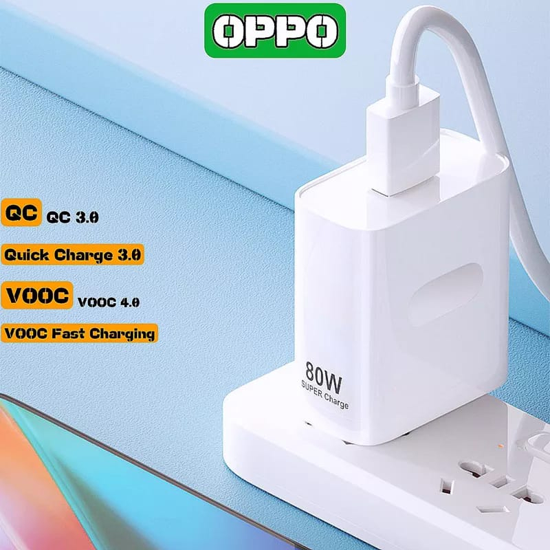 Original Oppo Super Vooc 80w Charger Type C & MICRO Fast Charging ...