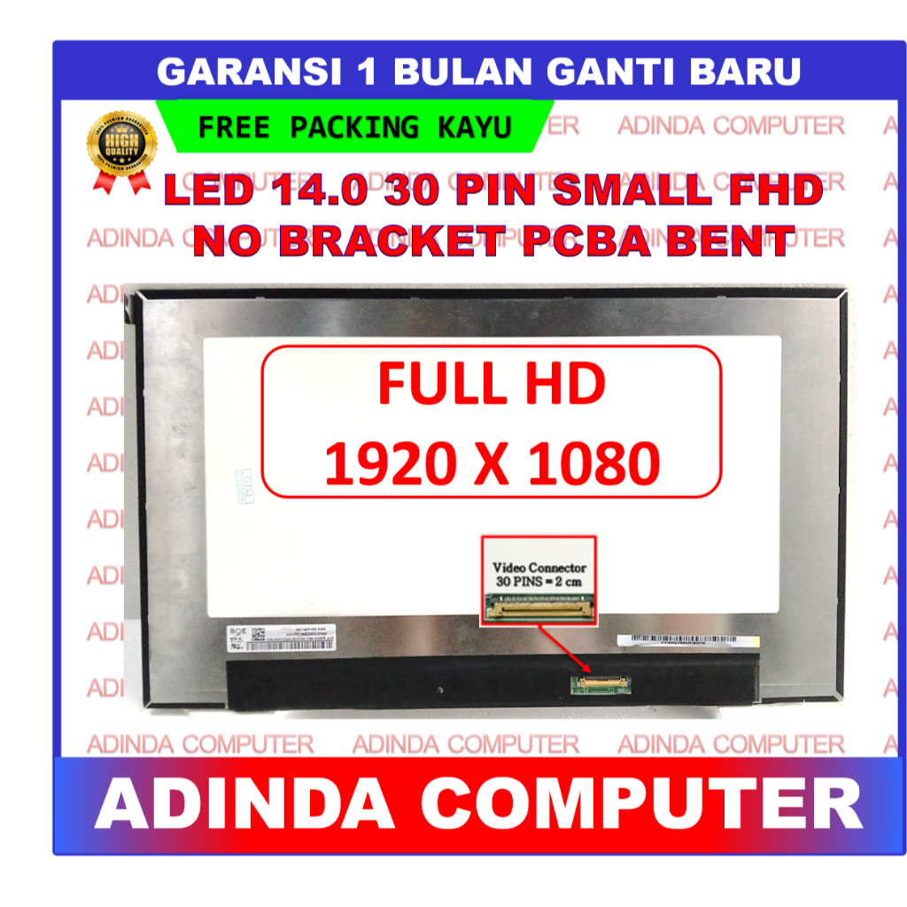 Led LCD Laptop Dell Latitude 7490 7480 14.0 inch 30 Pin Full HD FHD IPS ...