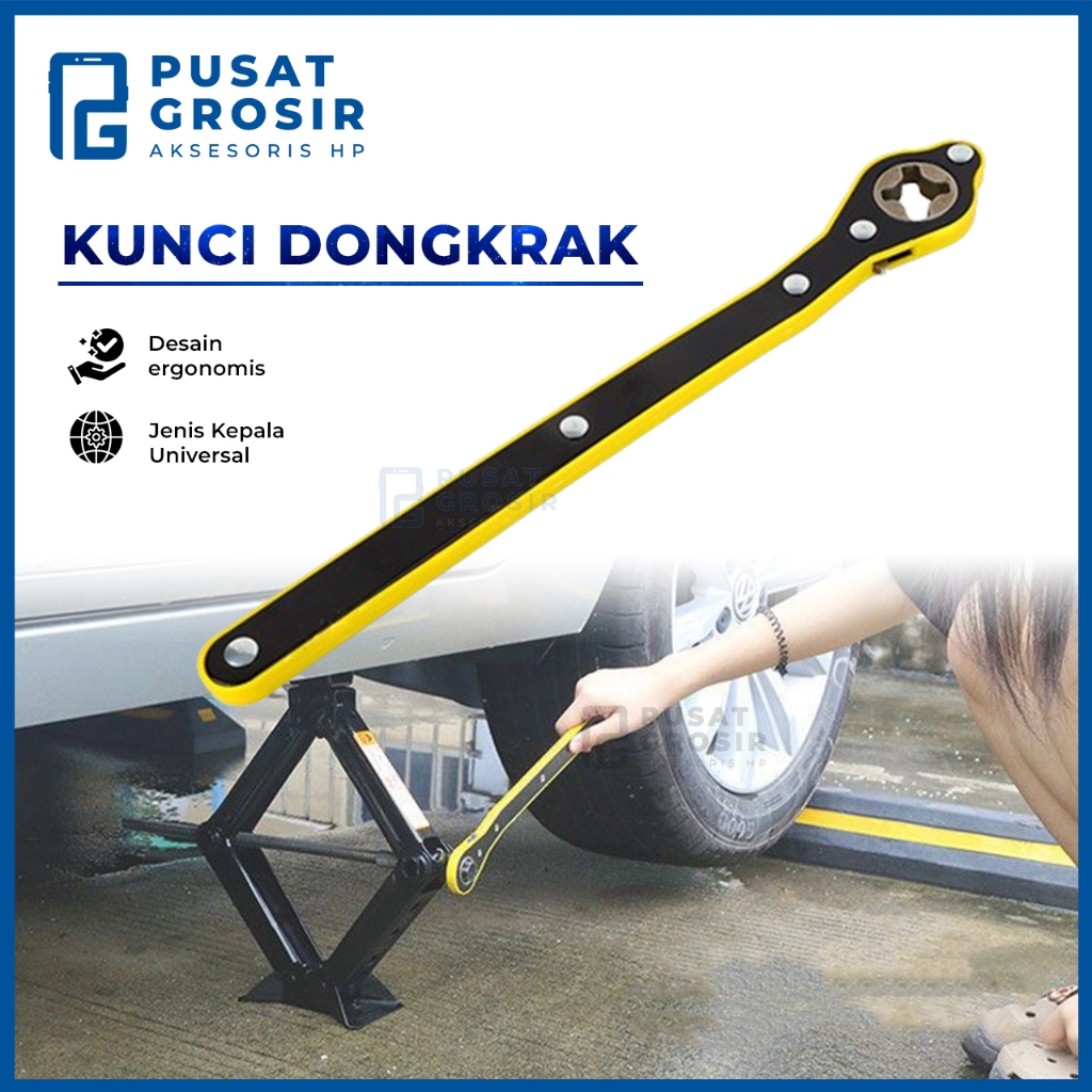 Jack Wrench, manual car rotary tool, jack key Ratchet Wrench | Shopee Malaysia