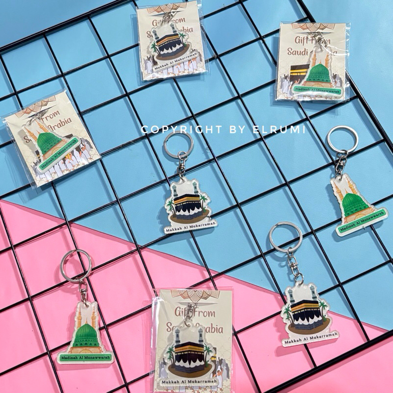 GANTUNGAN Makkah Keychain Umrah Souvenir By Haji Ganci Madinah ...
