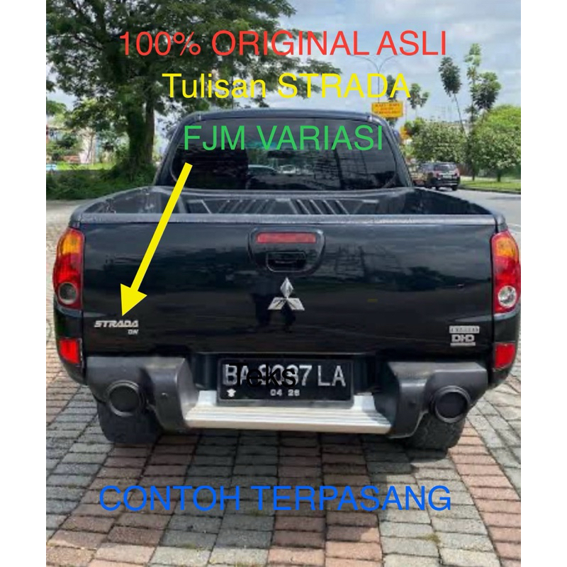 Mitsubishi STRADA ORIGINAL ORIGINAL UNIVERSAL STRADA LOGO Writing ...