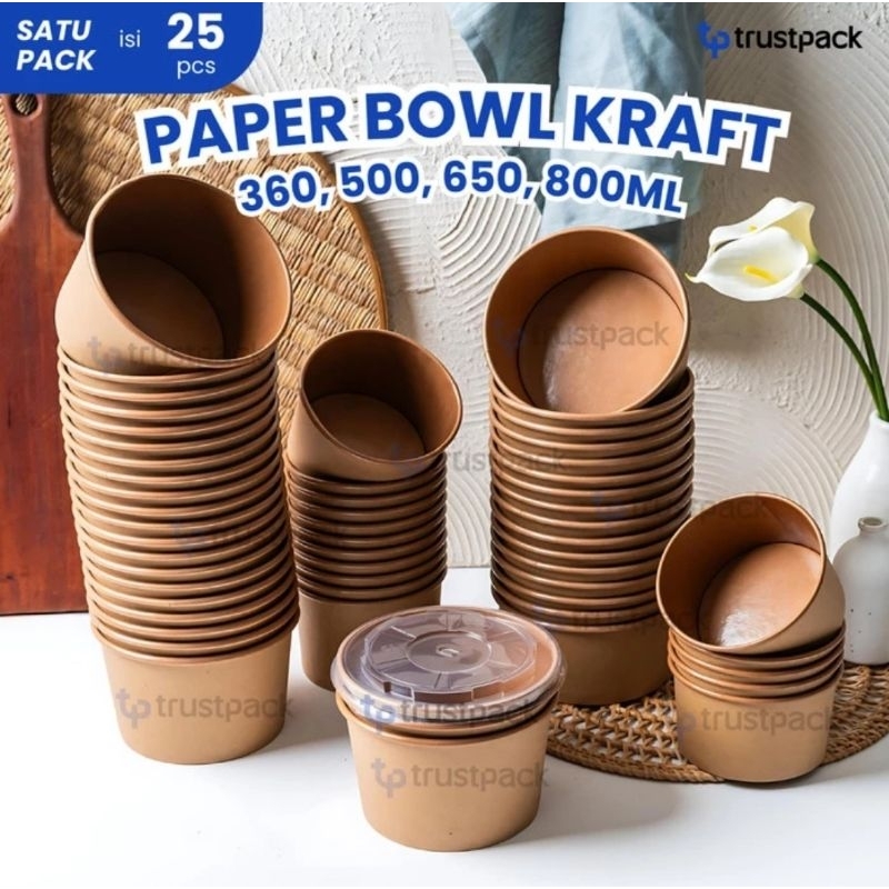 Kraft Paper bowl contains 25 laminated chocolates / Paper bowl + lid ...