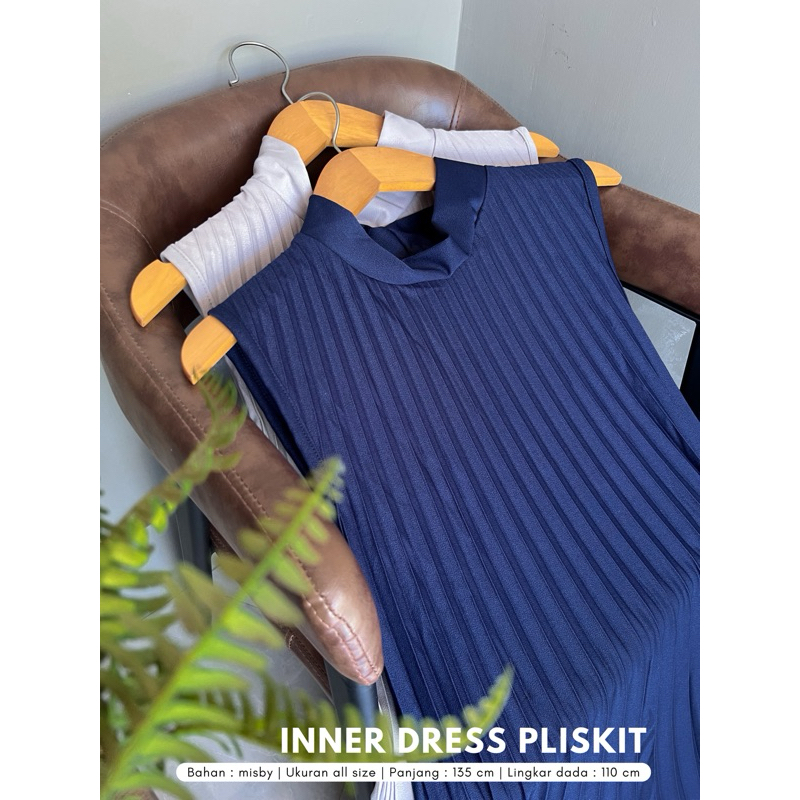 Inner DRESS PLISKIT PLISKET MISBY MATERIAL WITHOUT SLEEVES GONDIL ...