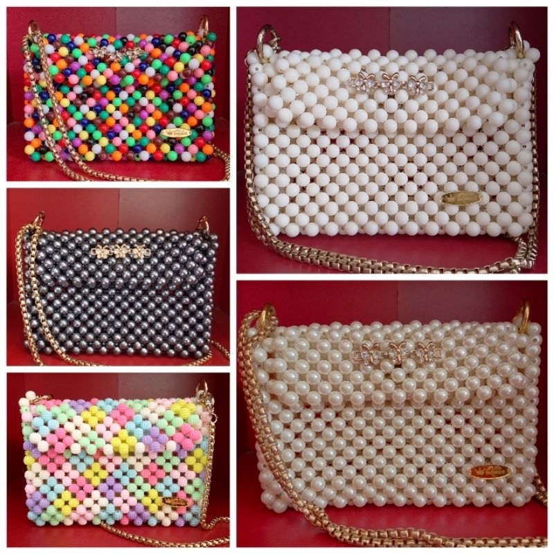 Original HANDMADE mote Bead Bag Party Bag | Shopee Malaysia