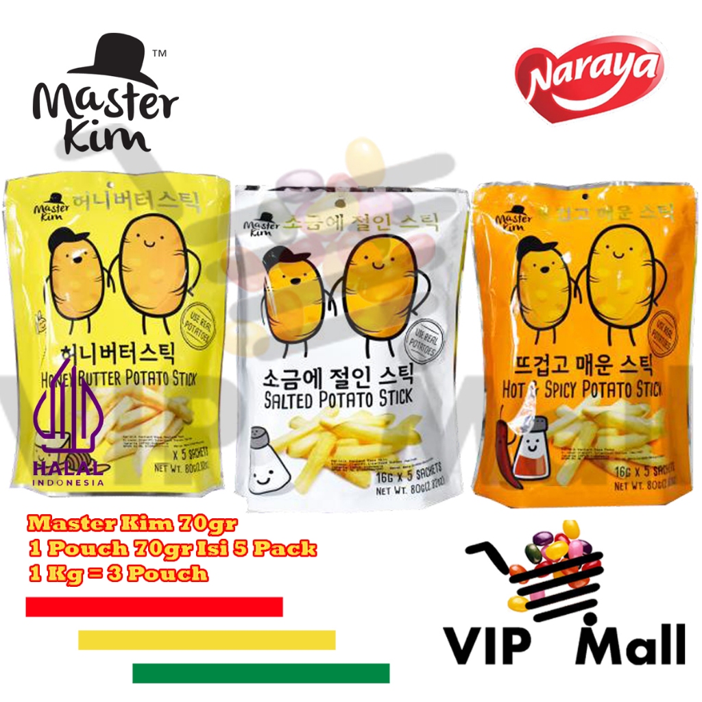 Master Kim Potato Stick 70Gr Contains 5 Packs. | Shopee Malaysia