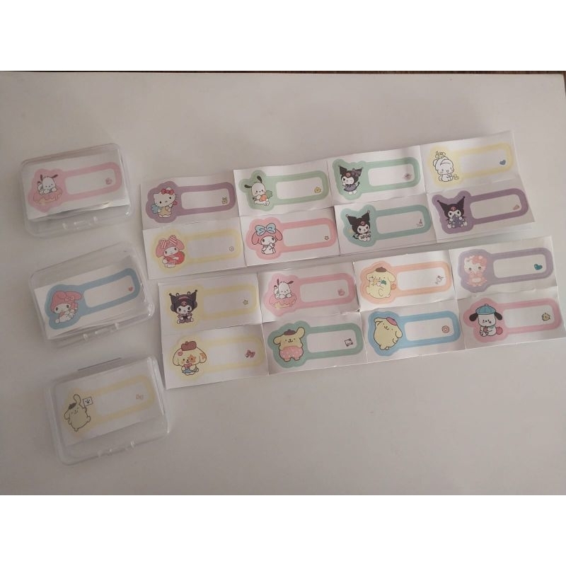 Name Labels/Name Labels/Name Stickers Sanrio contains 16 pcs | Shopee ...
