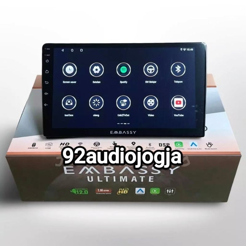 LAYAR Embassy Ultimate 9 inch Android Head Unit 2GB+32GB QLED Screen ...
