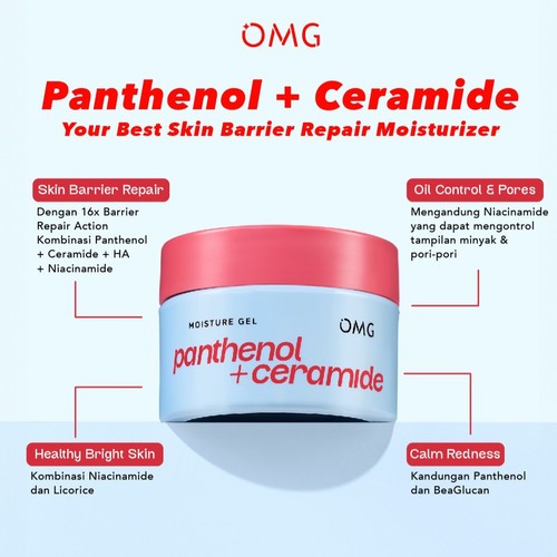 Omg Oh My Glow Panthenol+Ceramide Moisture Gel 30g - Moisturizer ...