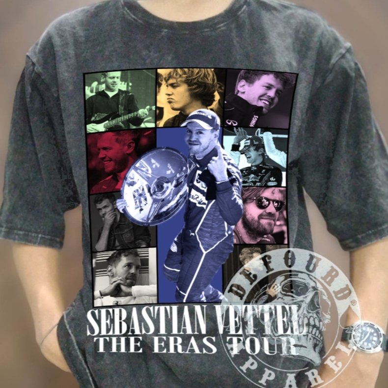 Sebastian VATTEL THE ERAS TOUR Sport T-Shirt, Sebastian Vettel Vintage ...