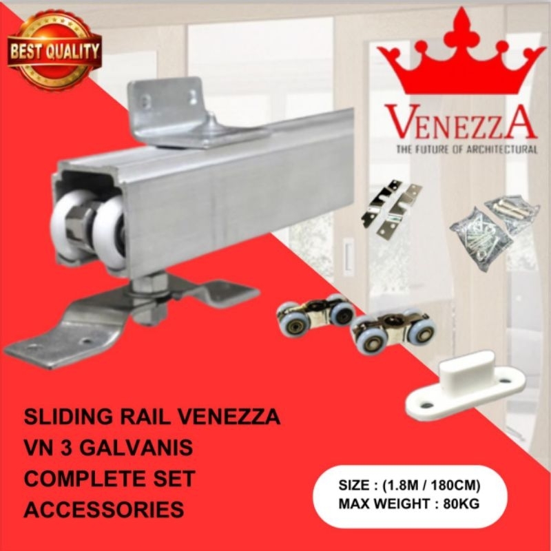 Galvanized Hanging Sliding/Sliding Door Rail Complete Set 1.8Meter ...