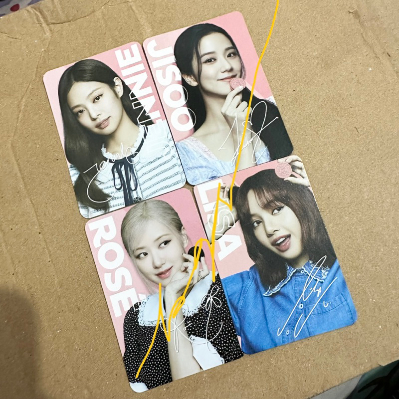 Photocard set oreo blackpink jisoo jennie rose lisa | Shopee Malaysia