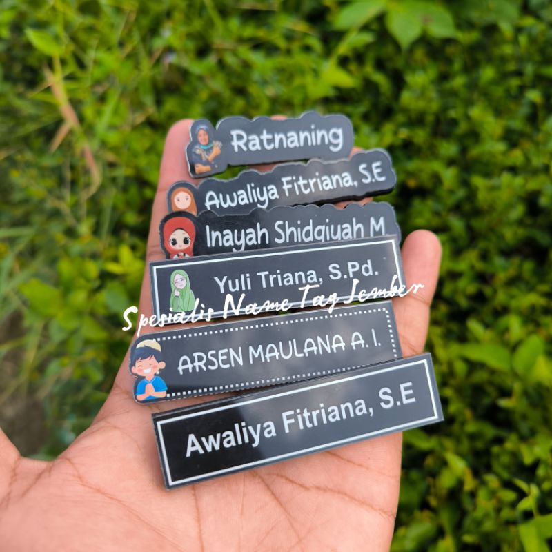 Best Seller!!!Name Tag Acrylic Icon Nameplate Character Name Board ...