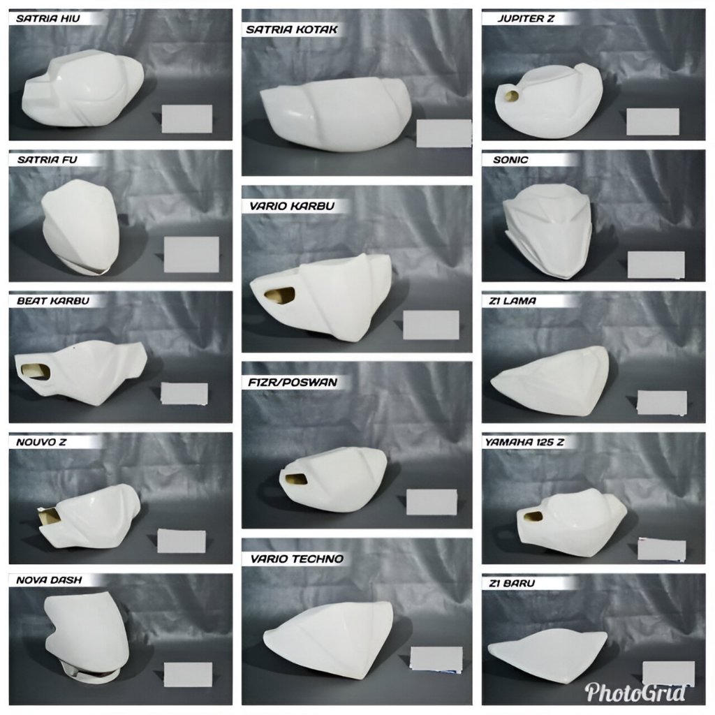 HITAM Racing Motorcycle Blind Shell All Variants Of Black Color Type ...