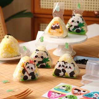 (10pcs) Plastic Onigiri Wrapper Triangle Rice Wrap Cute Kimbap Sushi ...