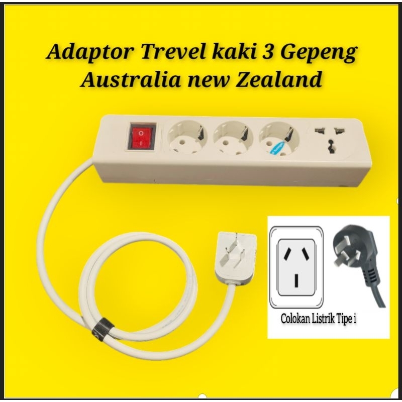 Trevel Adapter Australia New Zealand Argentina Myanmar China 3 Pin ...