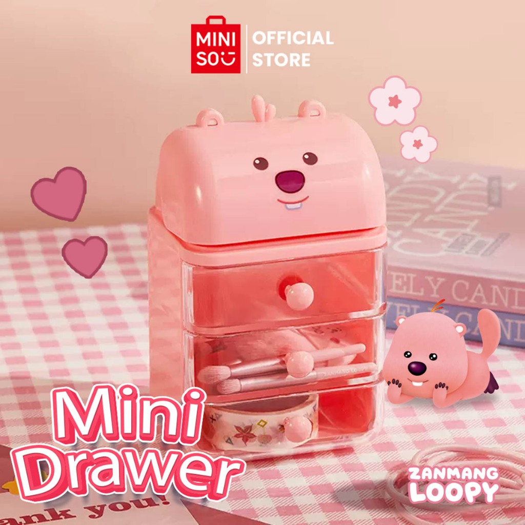 Miniso x ZANMANG Loopy Collection Mini Storage Box Desktop Organizer ...