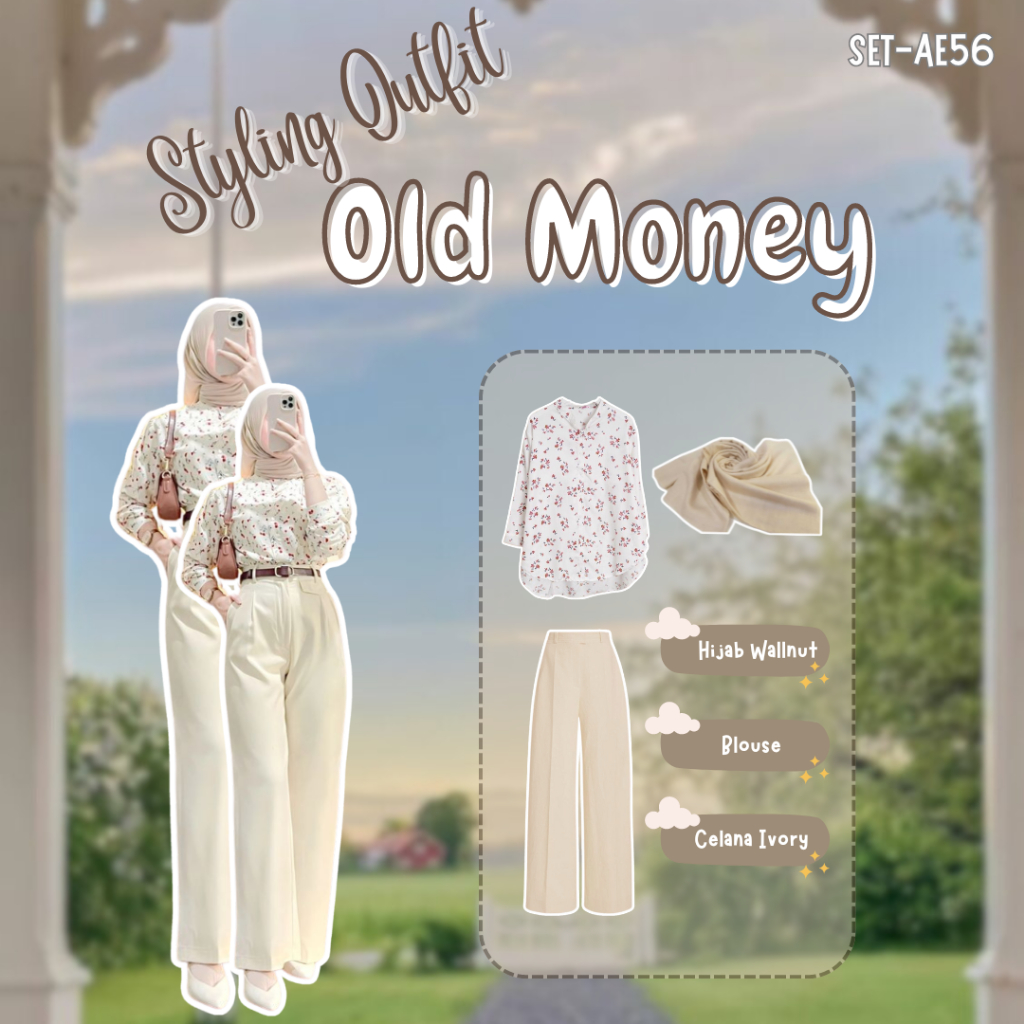 3 IN 1 One SET Hijab Korean Style Outfit Teenagers Contemporary Simple ...