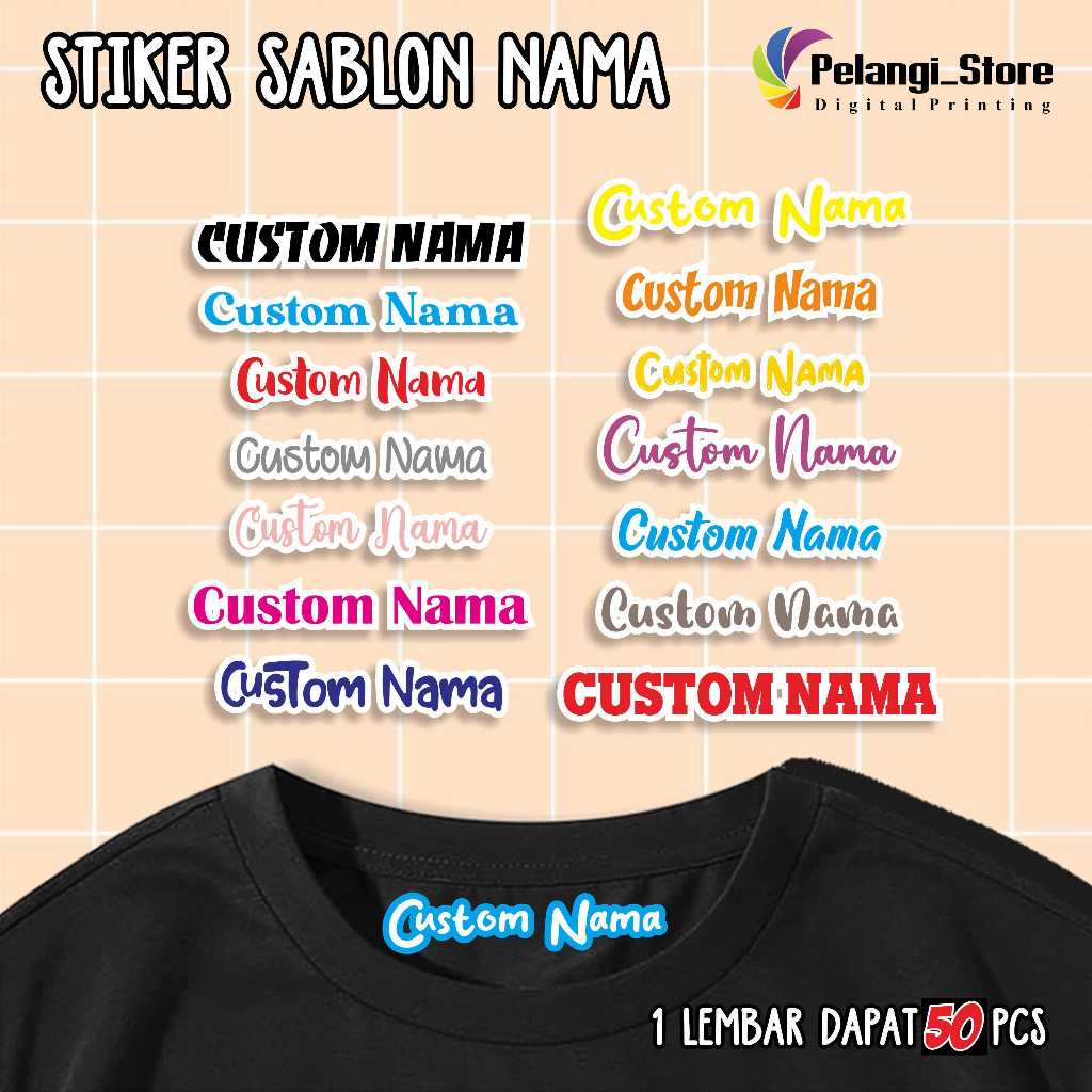 50Pcs Clothing Cloth Name Label Stickers Cloth Name Label Stickers for ...