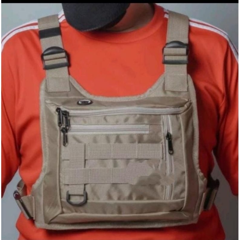 Original CREAM Men's TACTICAL Chest Bag | Shopee Malaysia