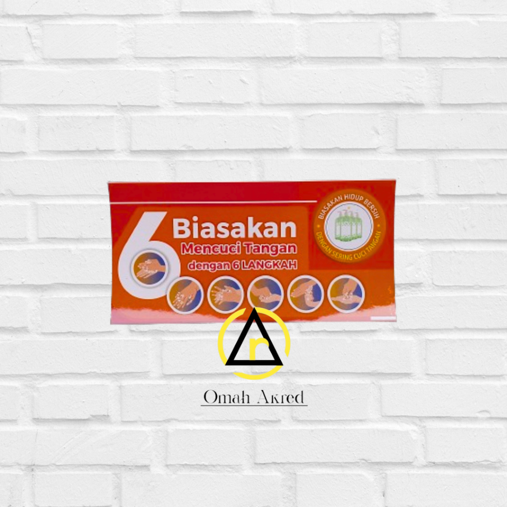 6-step Hand Washing Sticker - Healthy Life Sticker - Cleaning Sticker ...
