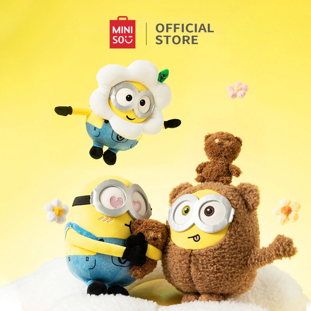 Miniso x Bob+Team Collection Plush Toy Doll Plush Toy Minions Costume ...