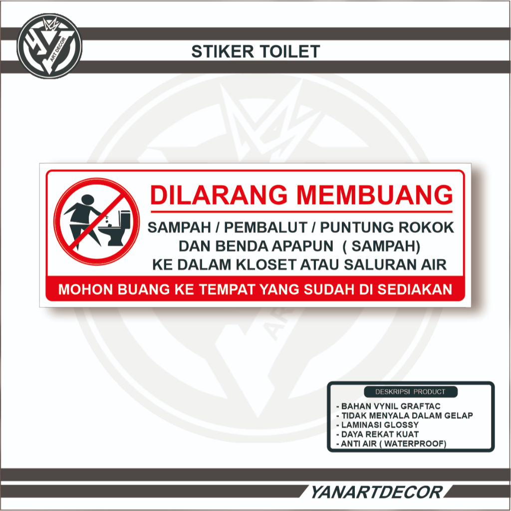 Do Not Throw Away Garbage, TISSUE, Sanitary Napkins In The Toilet ...