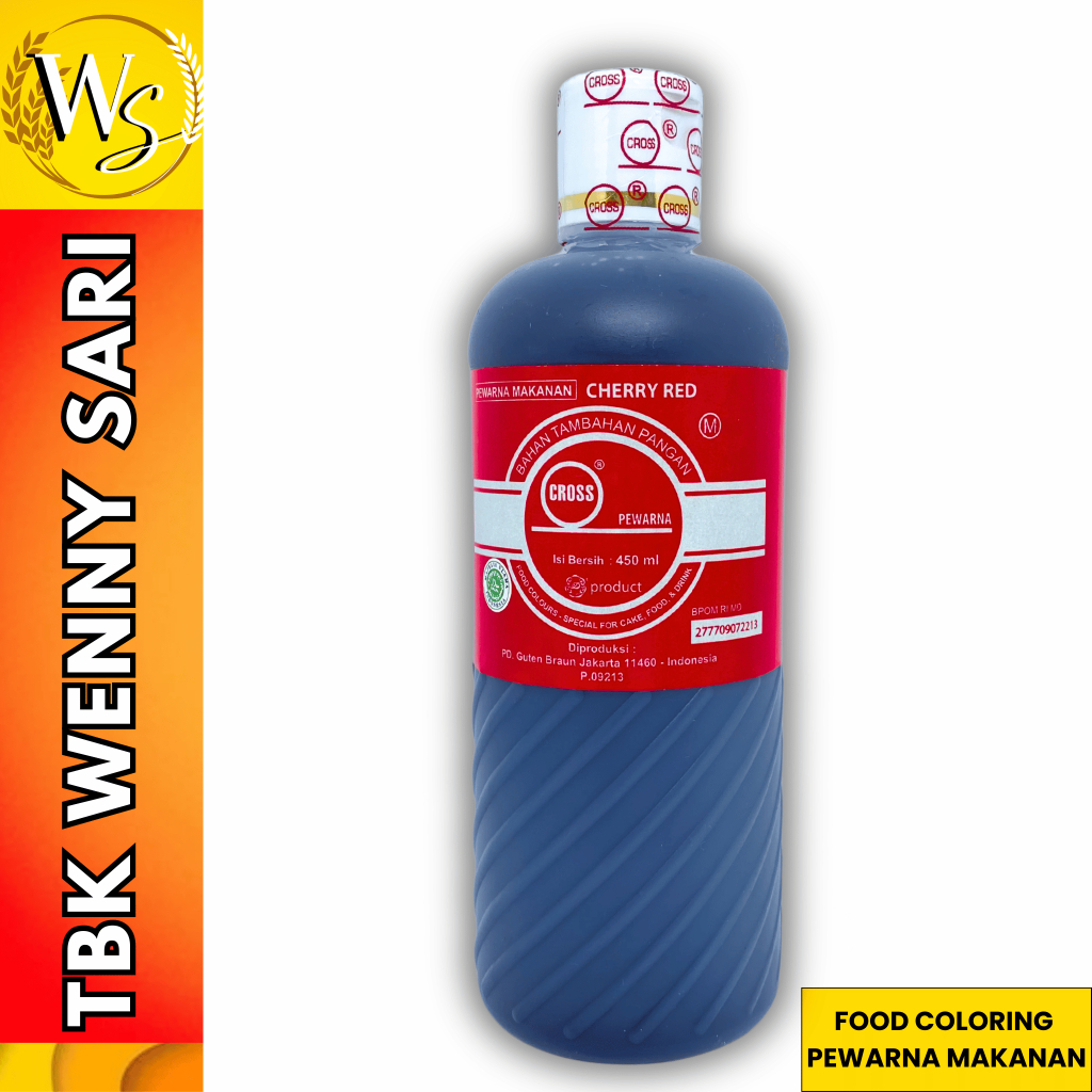 Cherry Red Cross Food Coloring Oil Based Coloring 450 ml | Shopee Malaysia