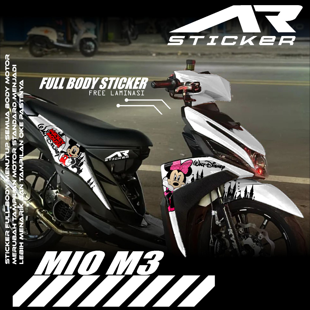 Decal Sticker MIO M3 125 MIO Z Full Body - Sticker Lis Body Variation ...