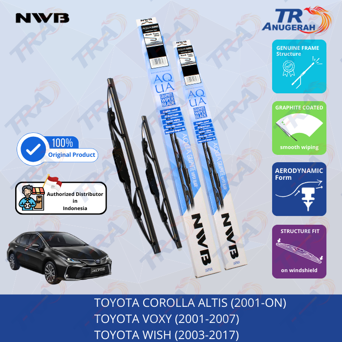 Wiper NWB TOYOTA COROLLA ALTIS, VOXY, WISH | Shopee Malaysia