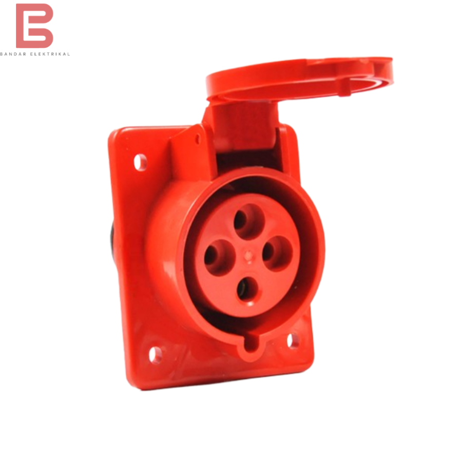 Genset Socket 4 Pin 32A CEE 424 TAB Industrial Panel Socket 32 A ...