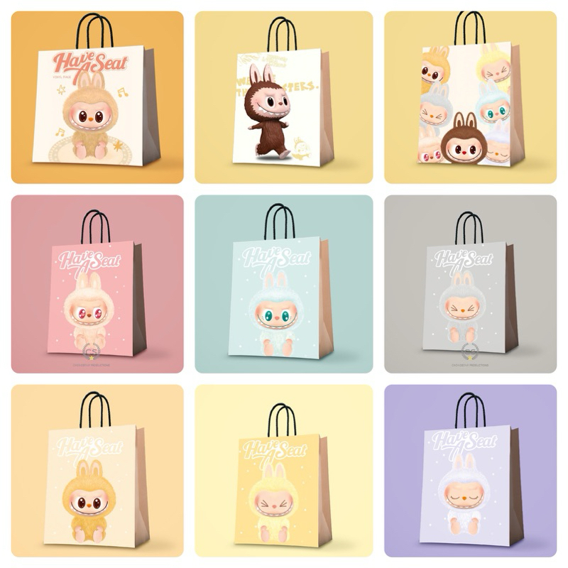 Paerbag Custom Labubu Pop Mart Goodie Bag Children's Birthday Gift Bag ...