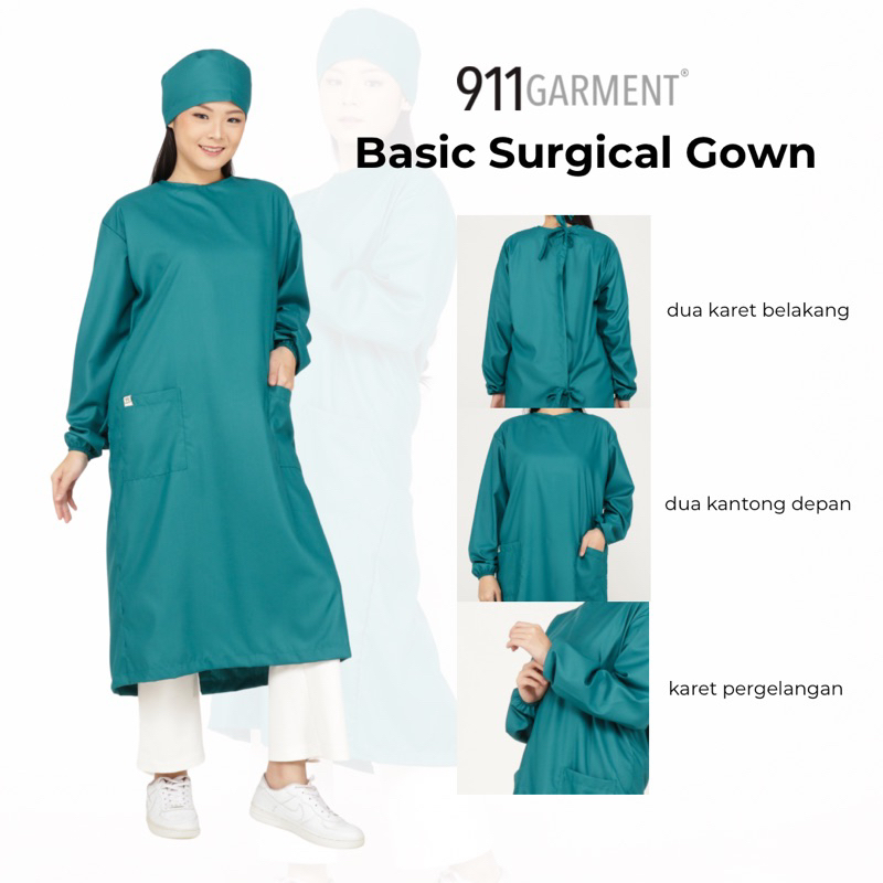 911 Garment - APD Gown Toyobo FREE HEADCAP for Men Women Unisex Medical ...