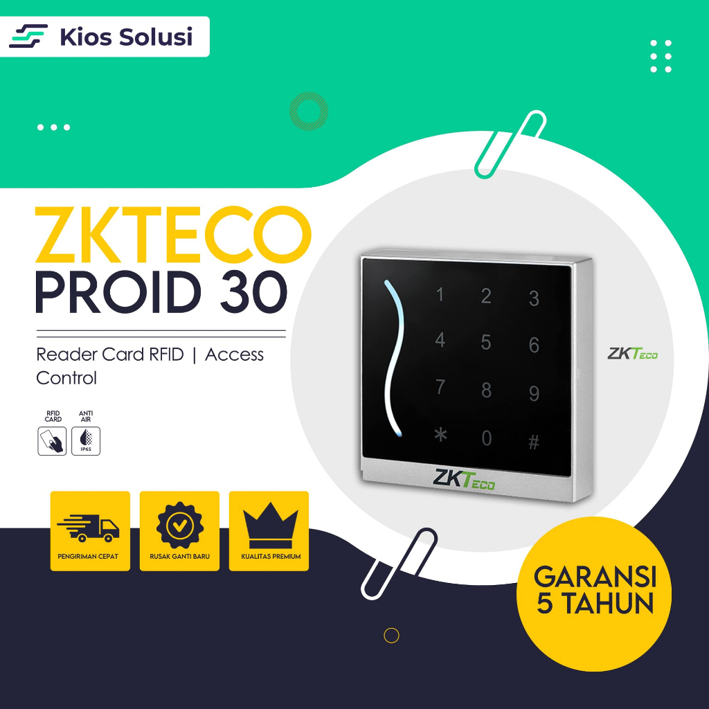 MESIN Access Control Card Reader Machine | Reader ZKTECO PRO ID 30 ...