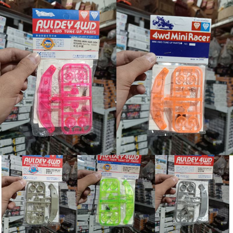 AULDEY MINI 4WD RACING SIDE ROLLERS / MIDDLE WINGS AULDEY S1 | Shopee ...