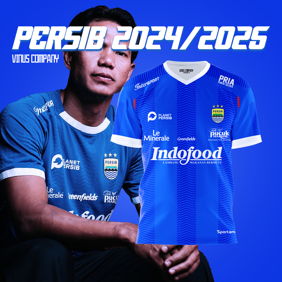 New PERSIB HOME JERSEY 2024/2025 FREENAMA | Shopee Malaysia