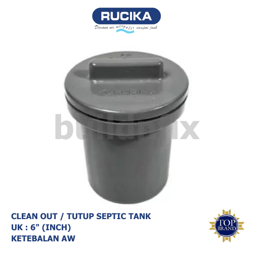RUCIKA CLEAN OUT/ LID SEPTIC TANK PVC 6" AW (THICK) | Shopee Malaysia