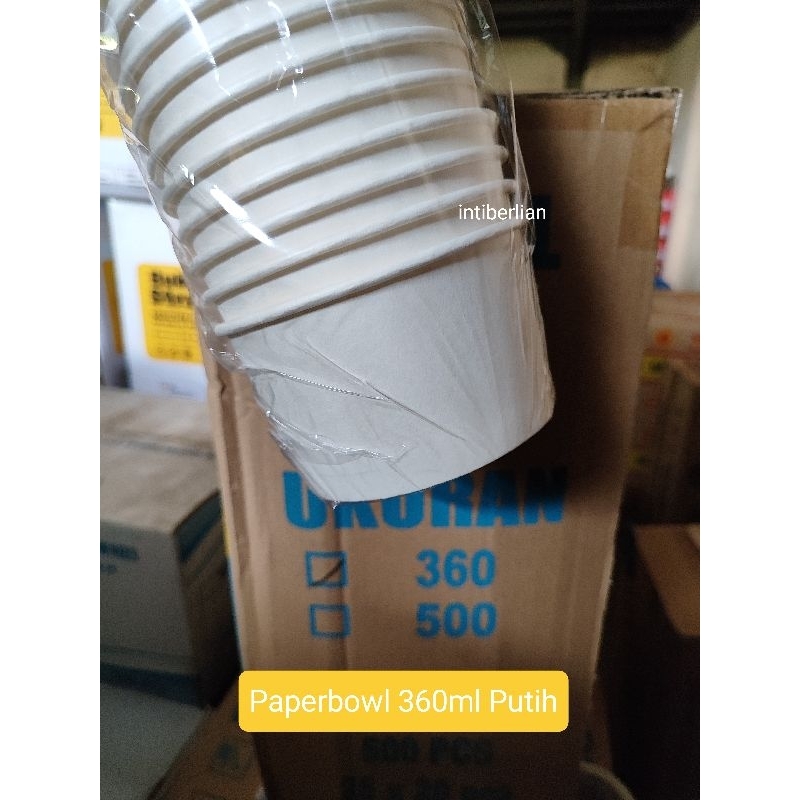 (1 pack contains 25 pcs) Indoku Paperbowl 360ml White/Motif | Shopee ...