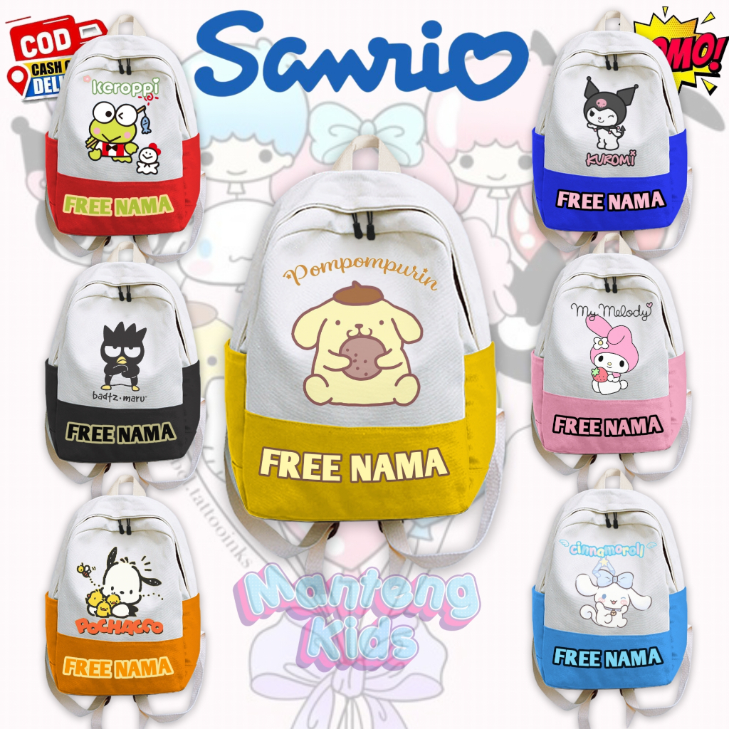 Sanrio Pompompurin Children's Bag - Cinnamoroll - Kuromi - Pochacco ...
