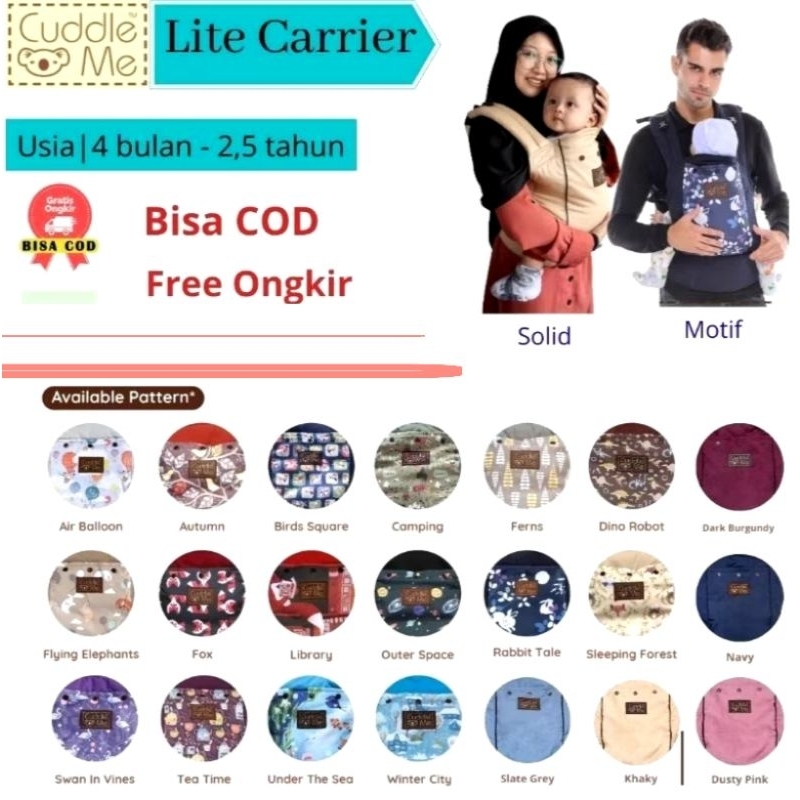 B1201 Cuddle Me Lite Carrier SSC Front Baby Carrier Litecarrier ...