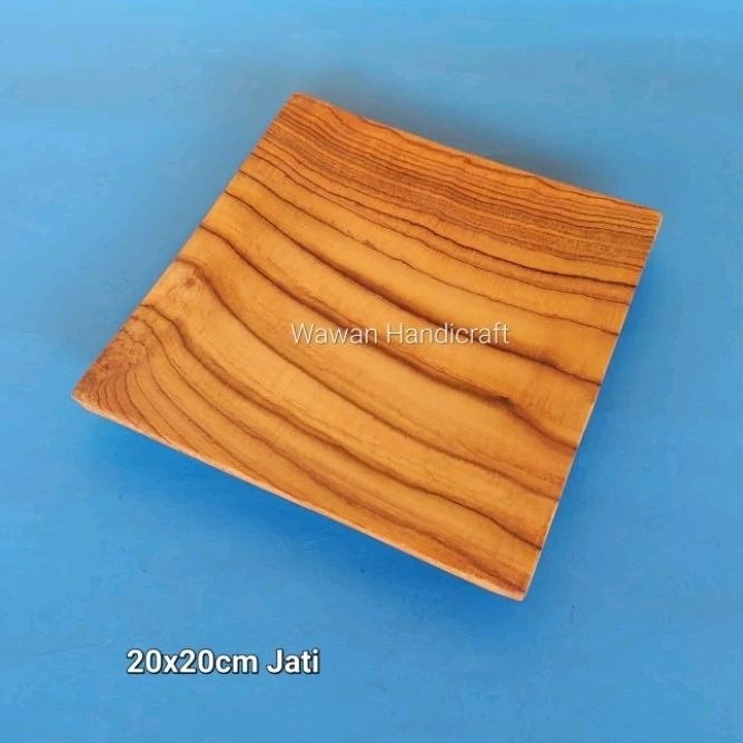 KAYU Wooden plate/Dining plate/Serving plate/Concave plate/teak ...