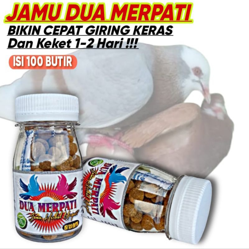 Jamu DUA MERPATI Fast Sloes Hard And KEKET Contents 100 Pills Swallow's ...