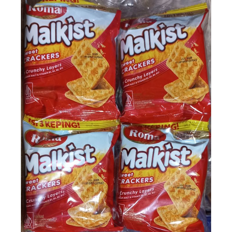Roma Malkist All Flavor Variants, 1 Pack Contains 10 Sachets @21g ...