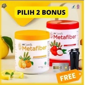 Mganik Metafiber 450gr Orange/Lechee Natural Fiber Supplement | Shopee ...