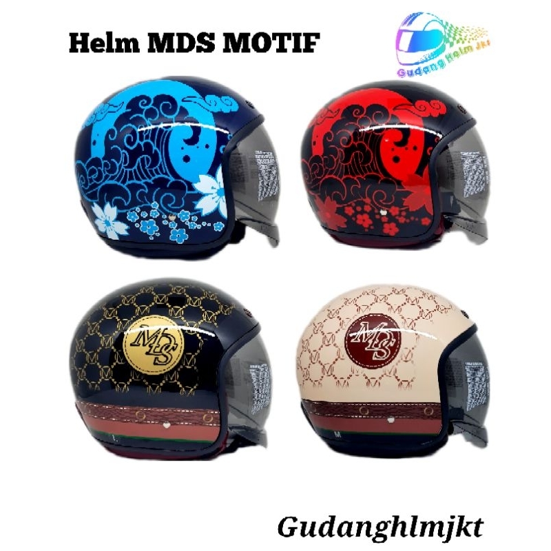 Mds MAGNUM Half Face Helmet MDS Retro MDS Motif (2kg) | Shopee Malaysia