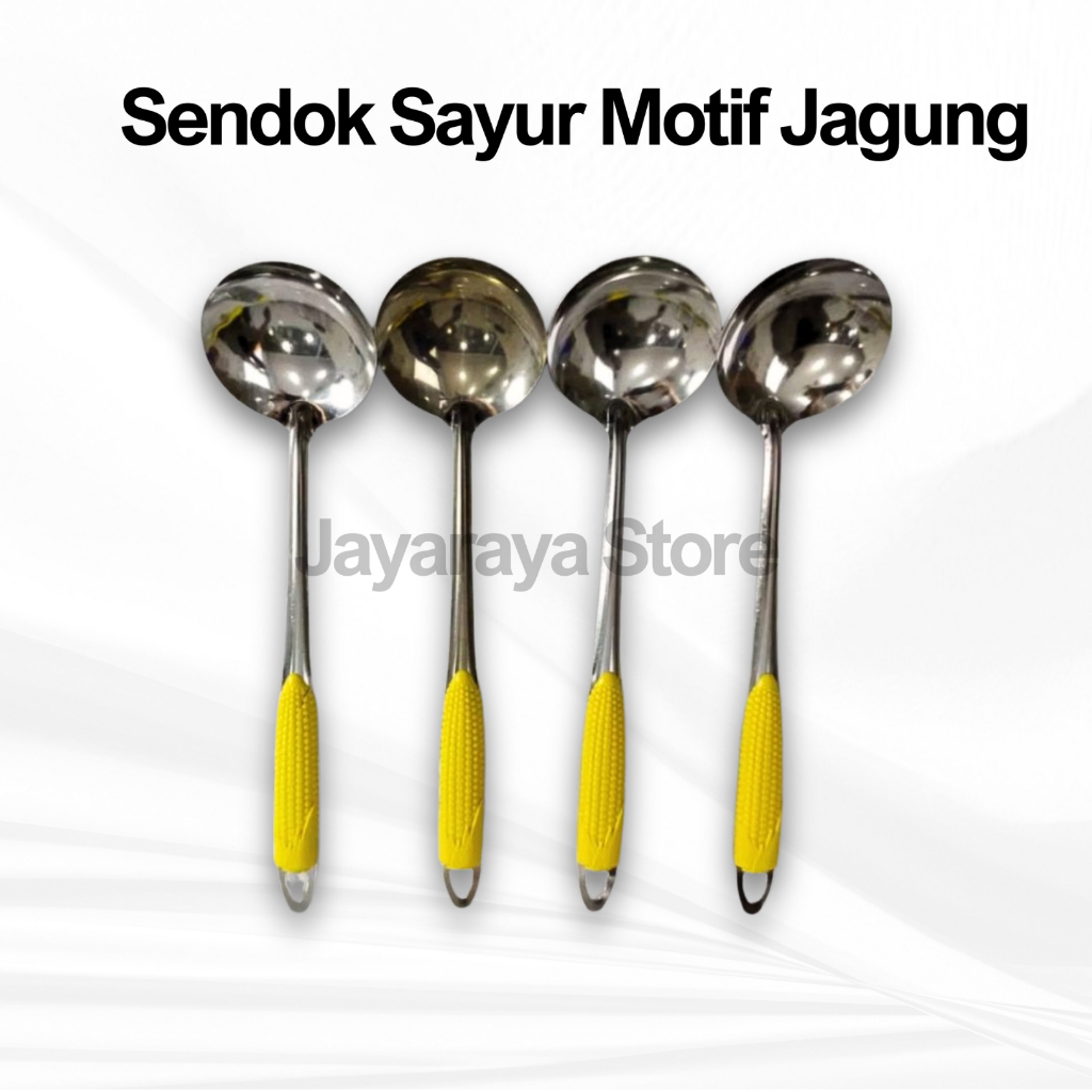 Corn motif vegetable scoop / Quality vegetable ladle | Shopee Malaysia