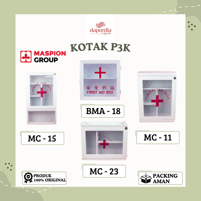 Maspion Wall First Aid Box BMA-18/MC-15/MC-11/MC-23 First Aid Box - DMJ ...