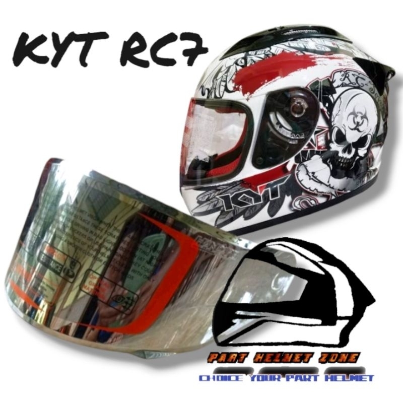 (NDRC) KYT RC7 Helmet Visor || KYT RC7 Flat Visor || Kyt helmet lens ...