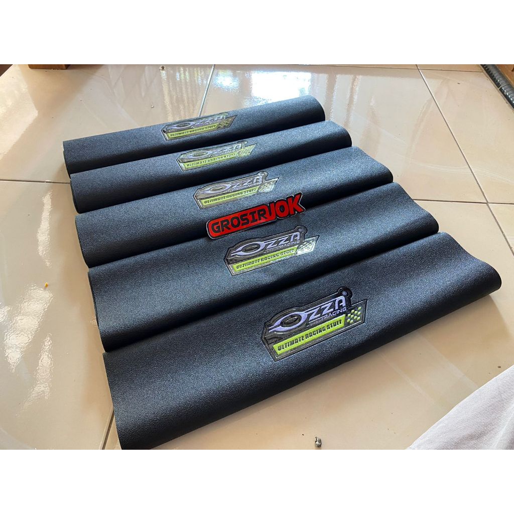 OZZA Leather Motorcycle Seat COVER Sand Sandpaper Mica Road Race Logo ...