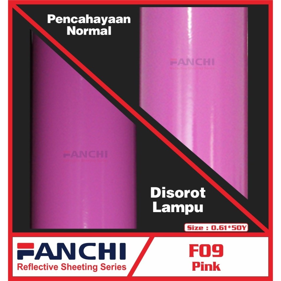 Fanchi Reflective f09 pink Sheeting Scotchlite Sticker Cutting Material ...